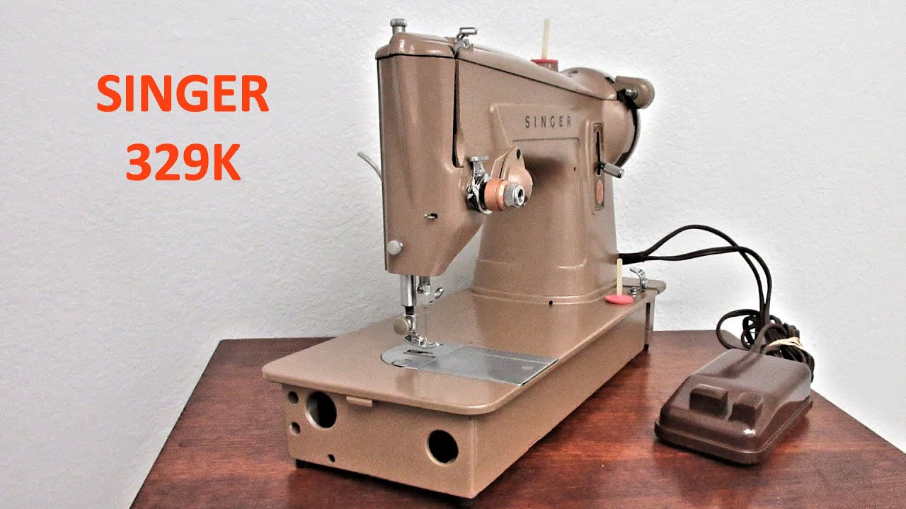 SINGER 329K W/ INSIDE OUT TOUR, BOBBIN WIND, NEEDLE THREADING, 7-LAYER ...