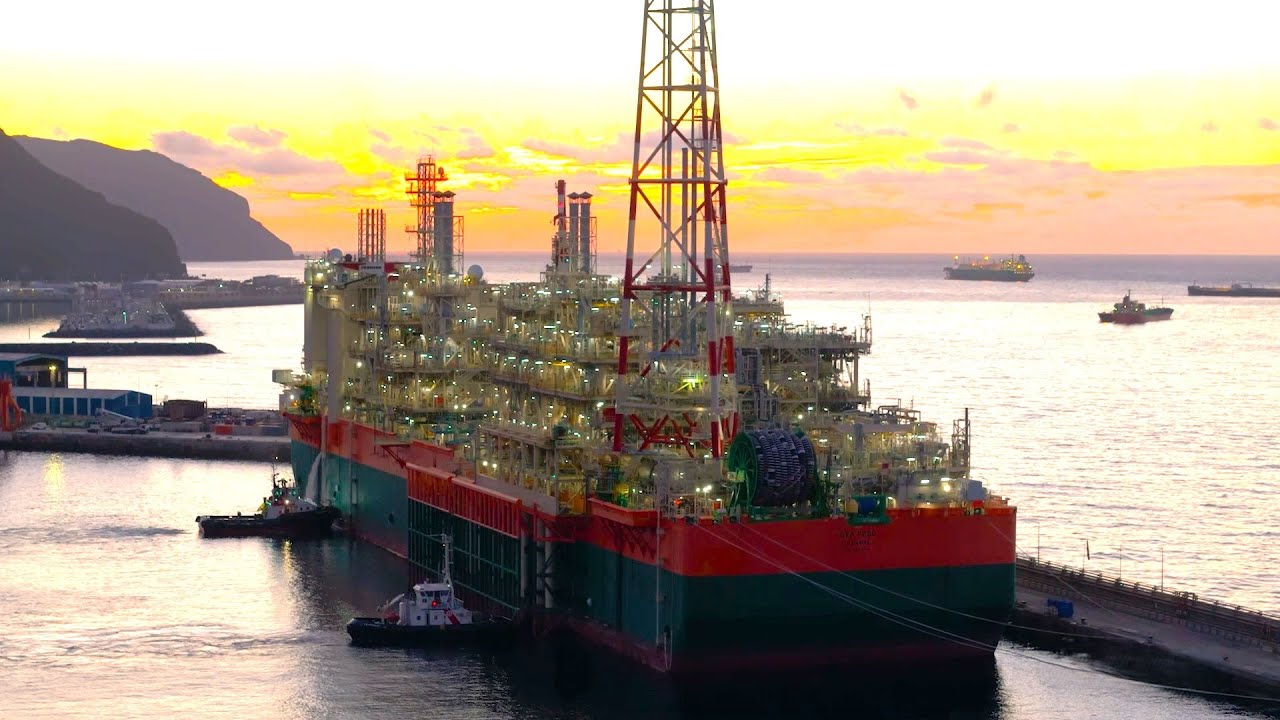 GTA FPSO Sailing Away - Tenerife Shipyards - YouTube