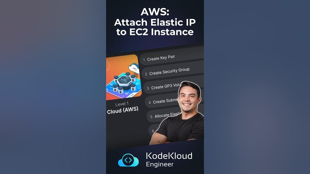 AWS: Attaching Elastic IP to EC2 Instance | KodeKloud Engineer | AWS Series#10 - YouTube