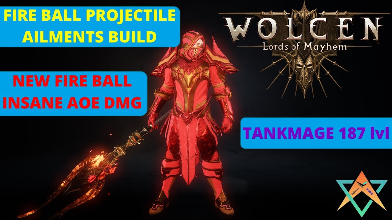 Wolcen: Lords of Mayhem New Fire Mage Fire Ball Build lvl 187 - YouTube