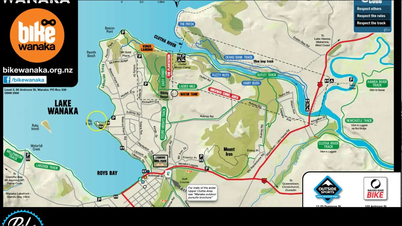 Wanaka Family Friendly Bike Riding - The Outlet Track - YouTube