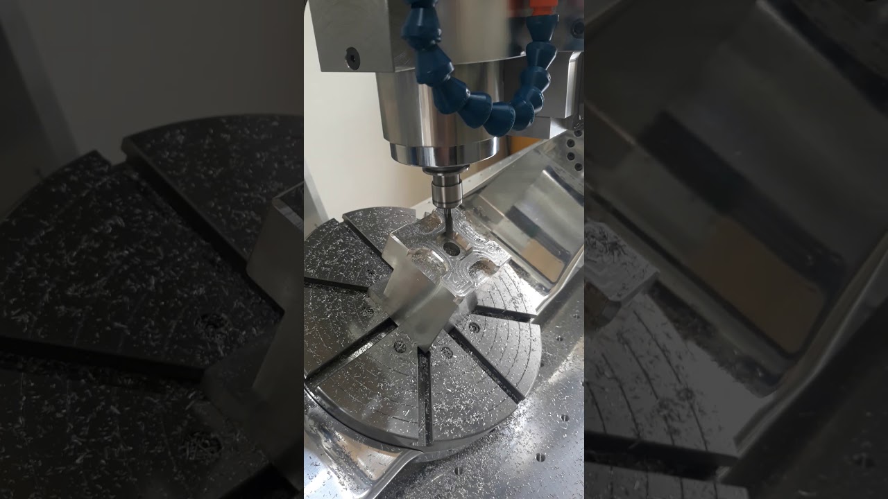 Cnc rotary table AC with RTCP - YouTube