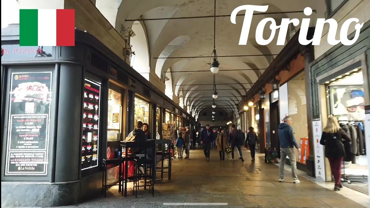 Arcades of Turin - Walking tour - YouTube