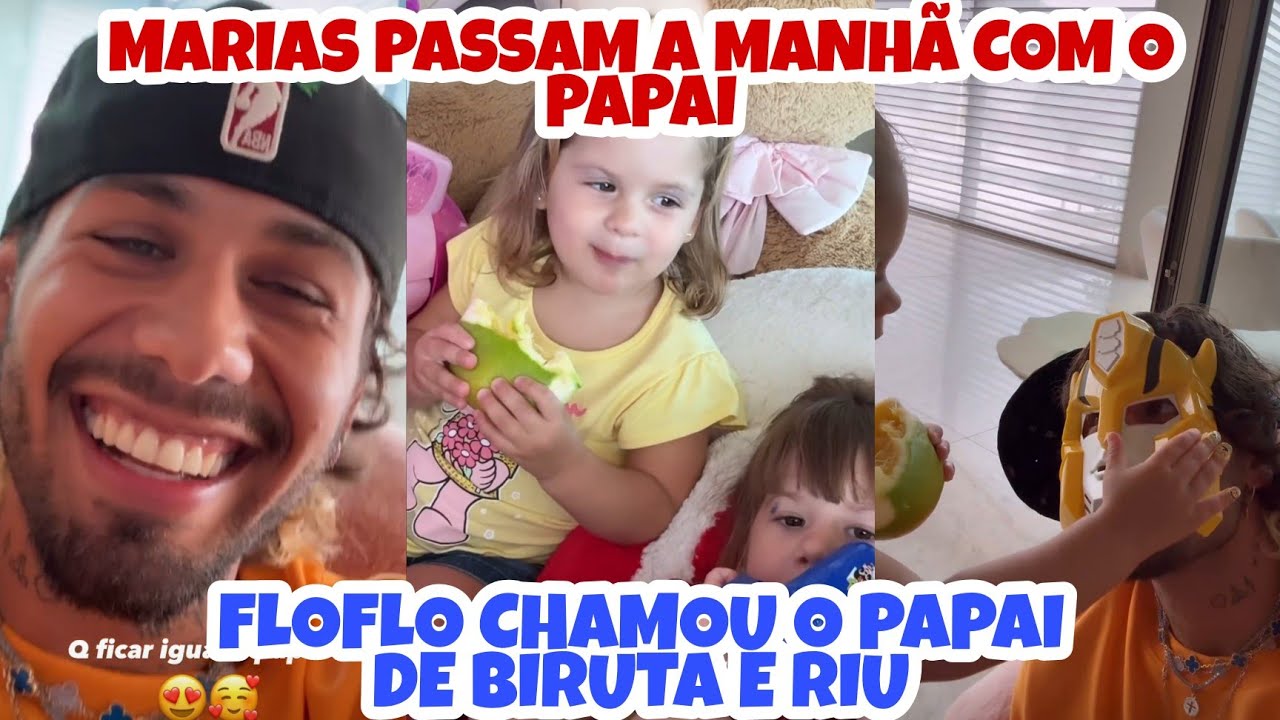 ️VIRGÍNIA FONSECA MARIA ALICE E FLORZINHA PASSAM A MANHÃ COM O PAPAI E ...