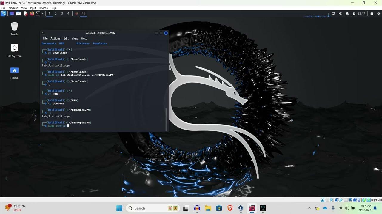Connecting To HTB Machines Using Linux Terminal for Hack The Box - YouTube