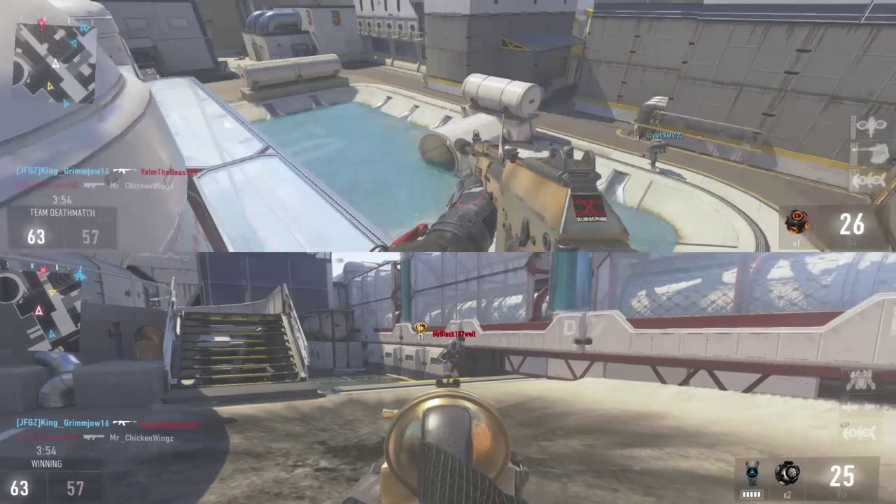 Call of Duty Advanced Warfare multiplayer gameplay ps4(split screen ...