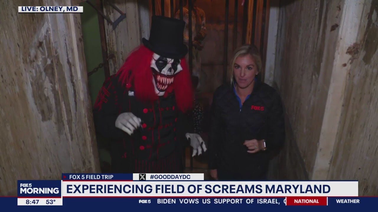 Terrifying tour at Field of Screams Maryland - YouTube