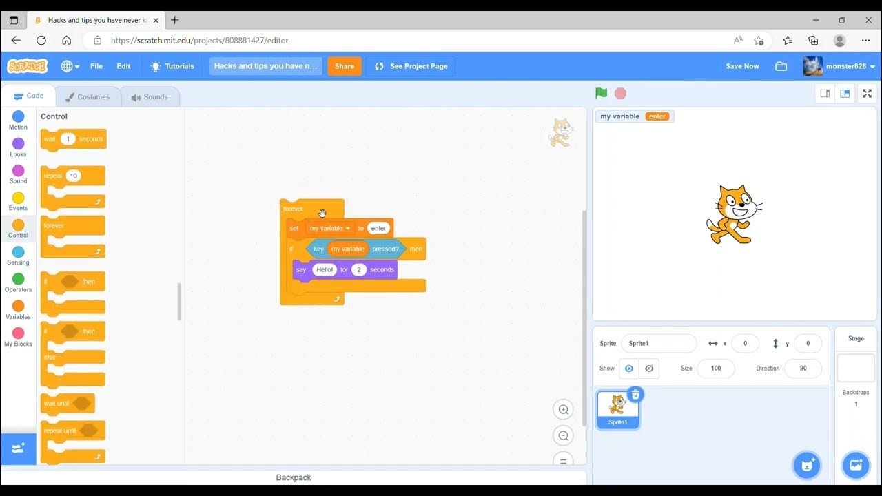 A Hack and Tip You Have Never Known About--Scratch - YouTube
