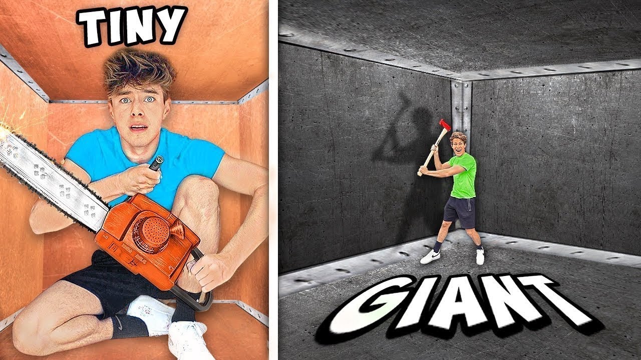 TINY VS GIANT UNBREAKABLE BOXES!! - YouTube