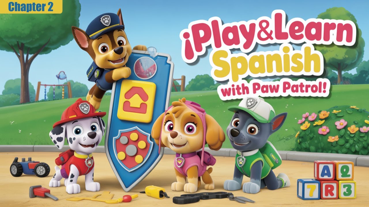 PawPatrol #2: Teach Kids SPANISH Through Games! 🎮 Paw Patrol BILINGUAL ...