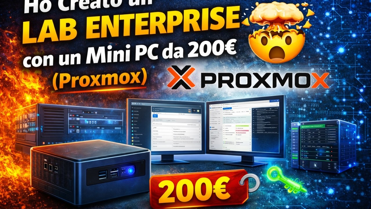 Home Lab Enterprise con 200€: Guida Proxmox su Mini PC - YouTube
