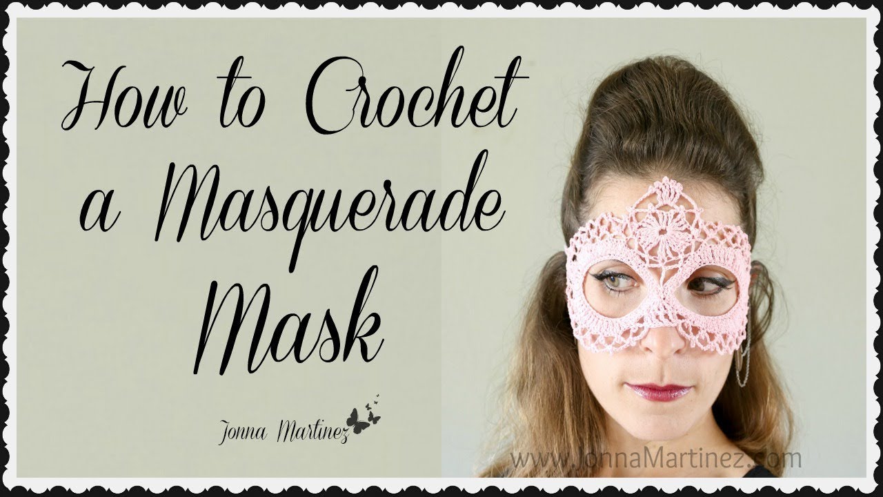 How To Crochet a Masquerade Mask | crochet mask | How to crochet a mask ...