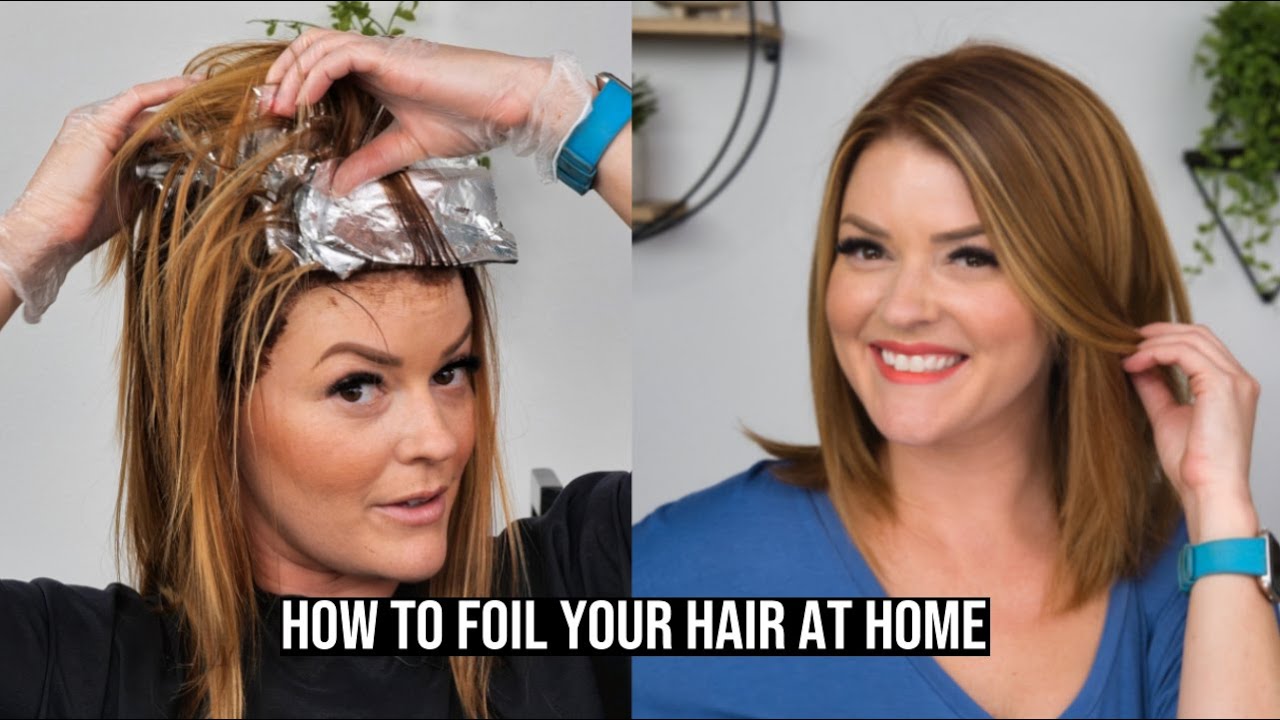 TOUCH UP YOUR ROOT AT HOME | EASY BABYLIGHT FOIL APPLICATION | STYLIST ...