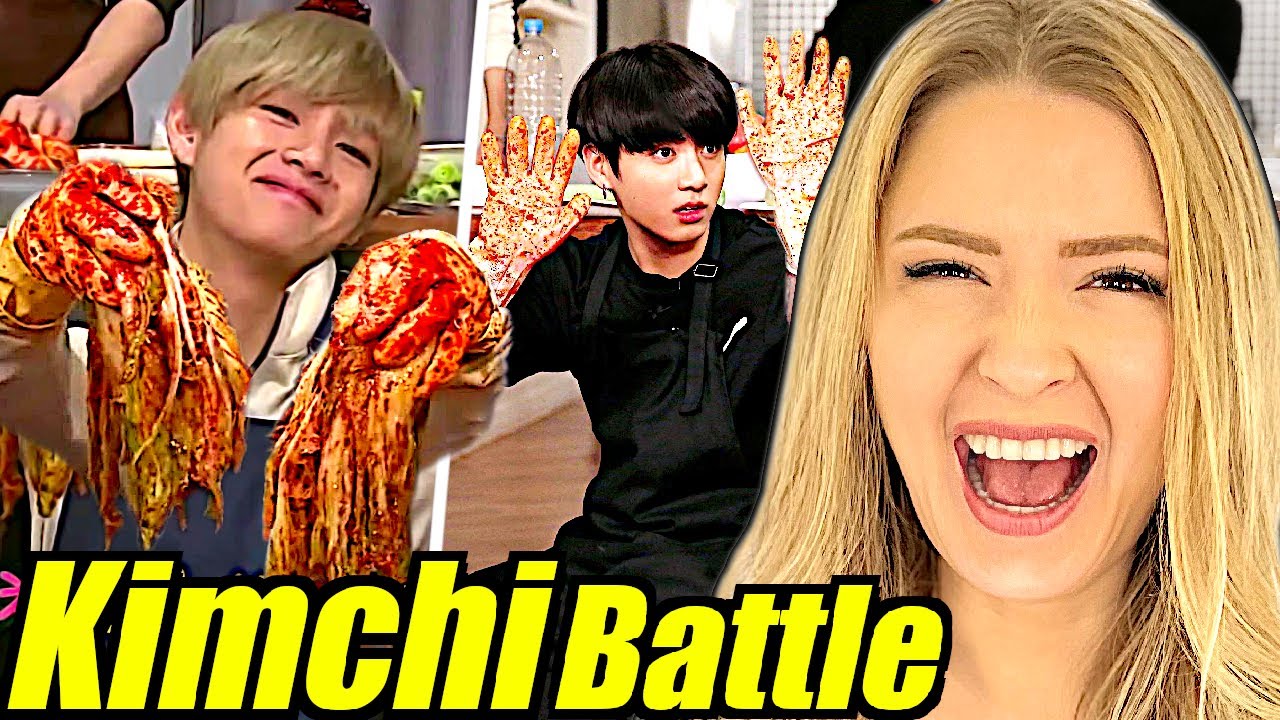 Americans React To CRAZY BTS KIMCHI BATTLE (Run BTS 35 &36) - YouTube