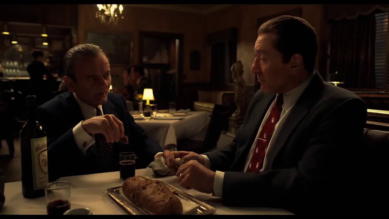 The Irishman - Robert De Niro and Joe Pesci speaking italian - YouTube