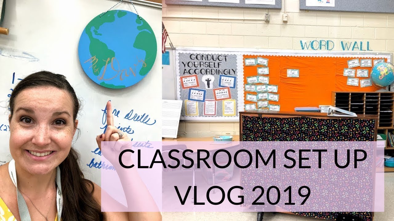 CLASSROOM SET UP VLOG || Back to School 2019 - YouTube