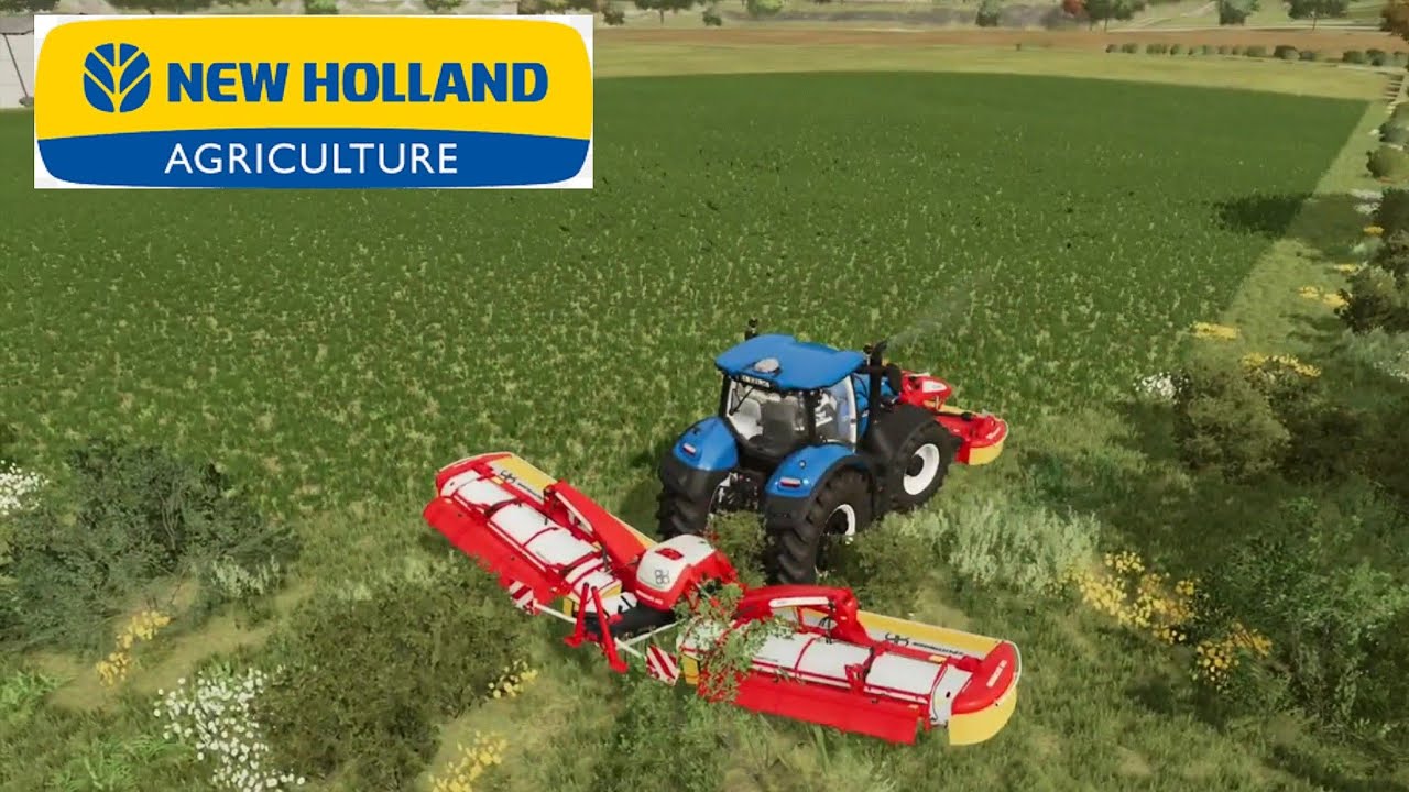 Grass Cutting Old Countryside Map New Holland [Farming Simulator 22 ...