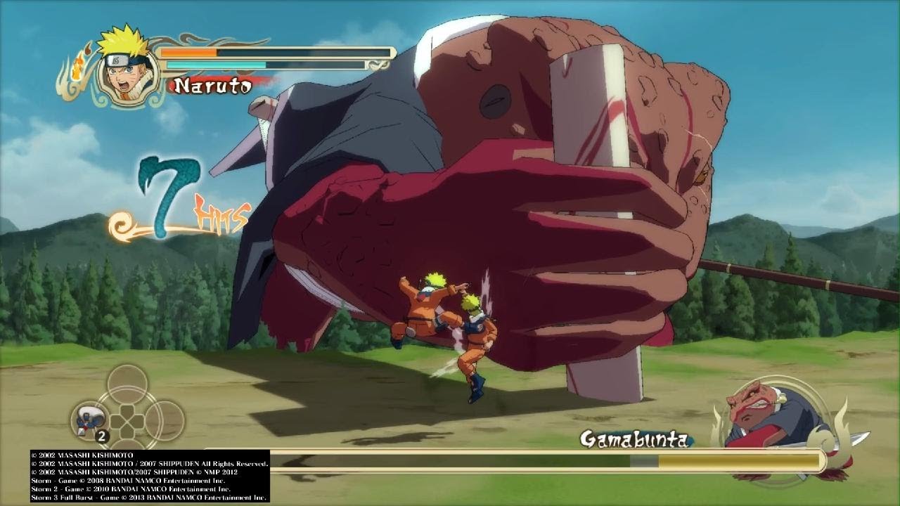 Naruto Storm 1 Naruto Vs Gamabunta - YouTube