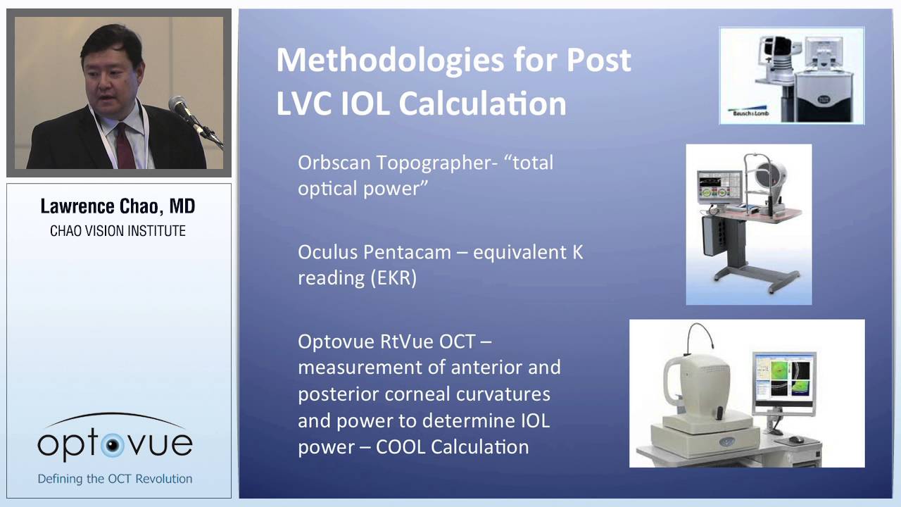 Benefits of OCT Based IOL Calculations in Post LVC Eyes - YouTube