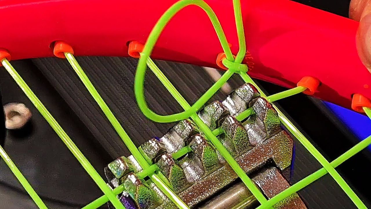 How to String a Tennis Racket - Cinematic View - YouTube