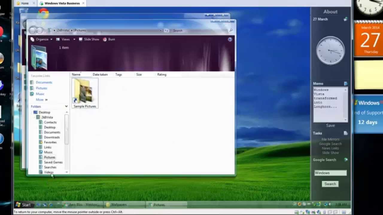 Windows Vista transformed into Windows Longhorn - YouTube