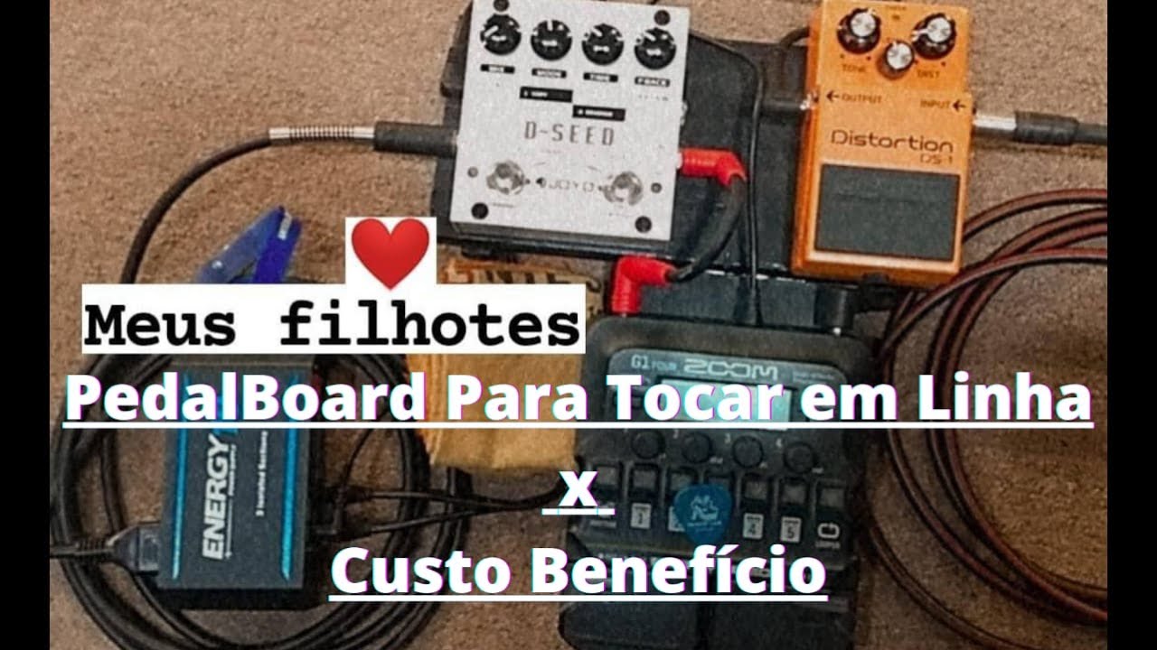 Meu Pedalboard 2021 (Boss DS-1, Zoom G1 Four e Joyo D-seed) - YouTube