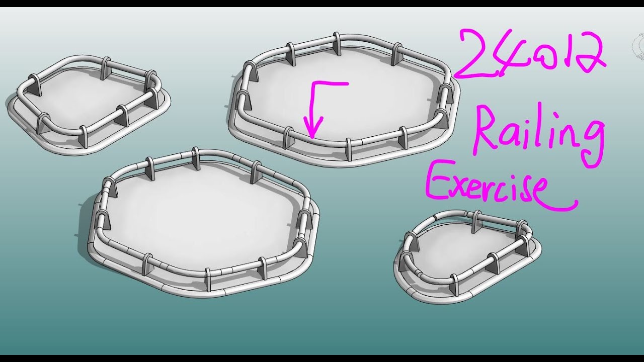 24012 - Revit Railing Exercise - YouTube