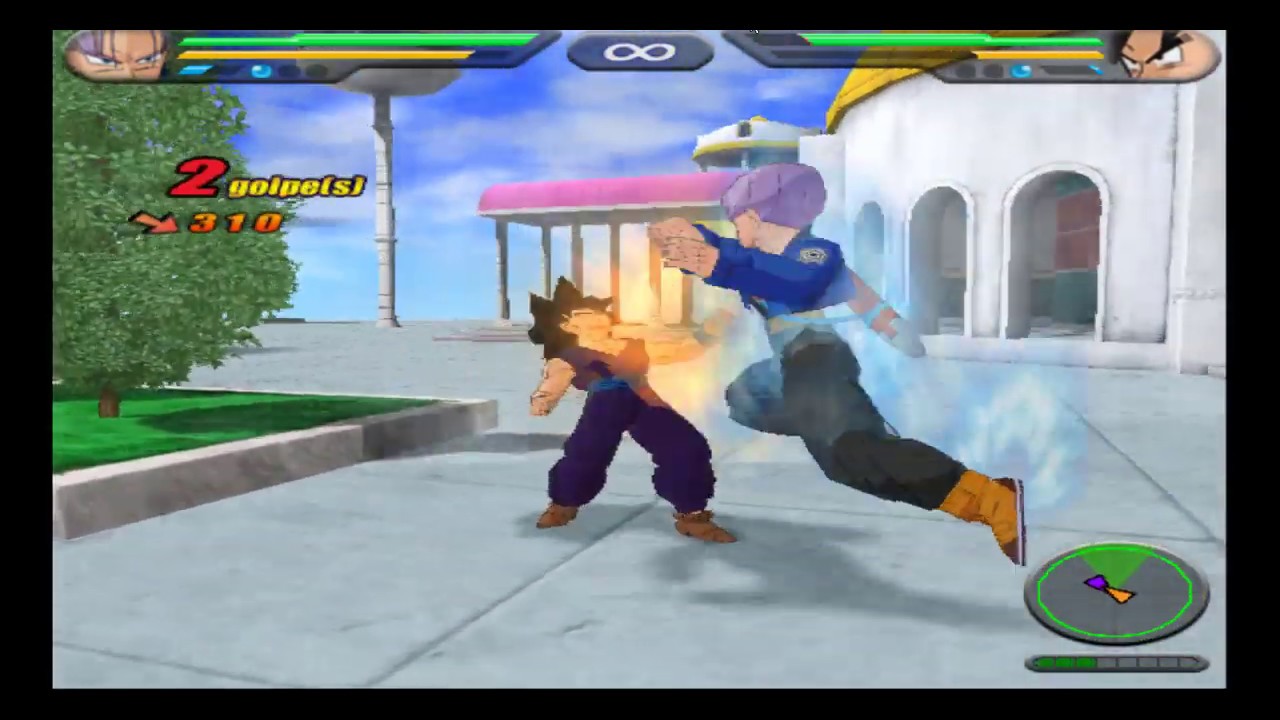 Dragon Ball Z Budokai Tenkaichi 1 - Trunks Movesets FT5 vs Teen Gohan ...