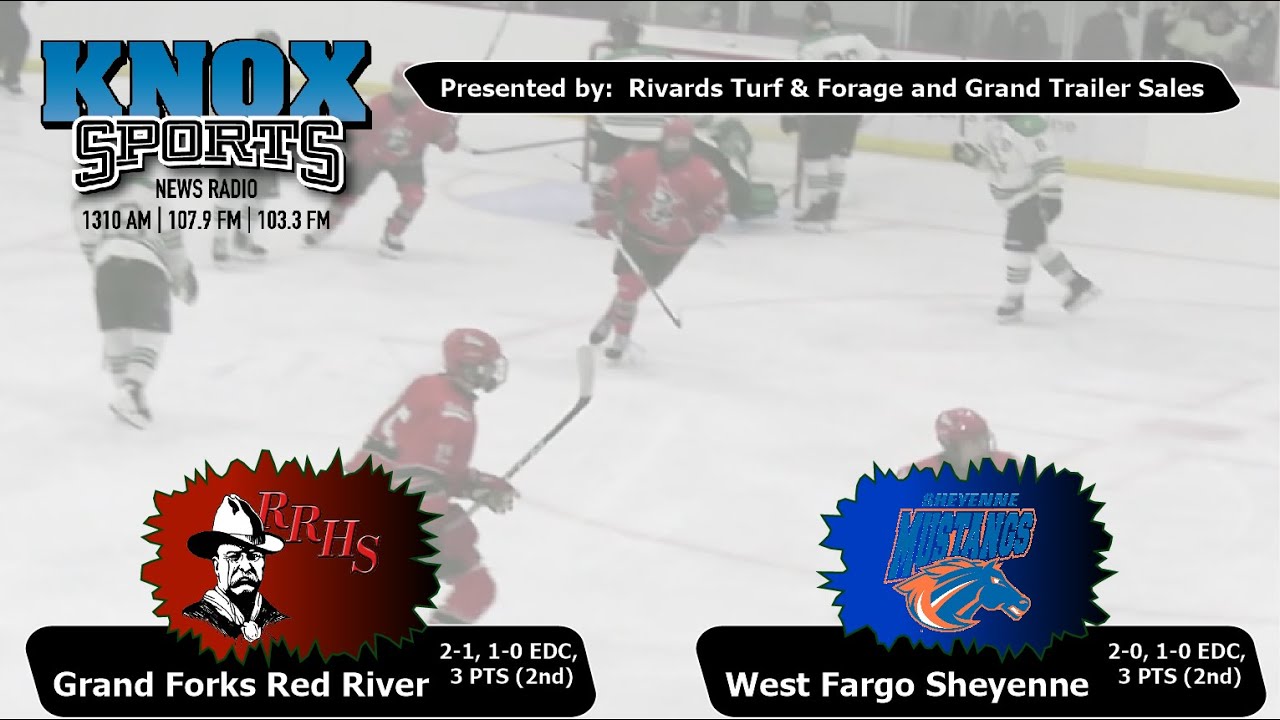 KNOX Live Sports--Grand Forks Red River hockey vs West Fargo Sheyenne ...