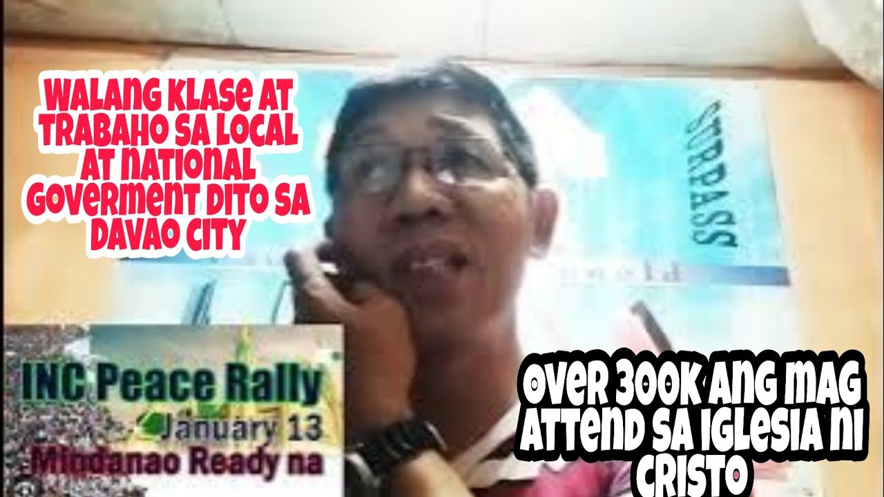 Peace Rally Iglesia ni Cristo walang klase ug skeletal ang trabaho sa ...