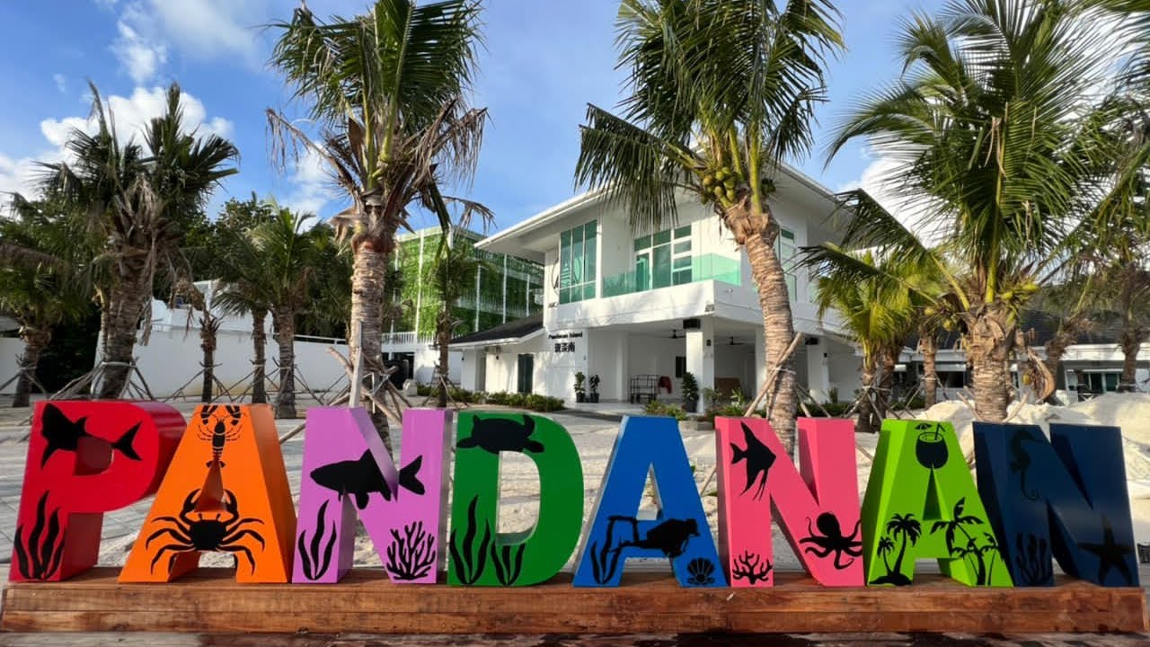 Pandanan island new resort - YouTube