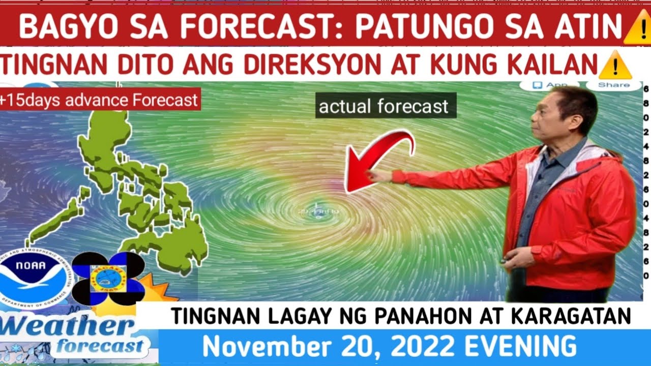 BAGYO SA FORECAST: PATUNGO SA ATING BANSA😱TINGNAN DITO⚠️ WEATHER UPDATE ...