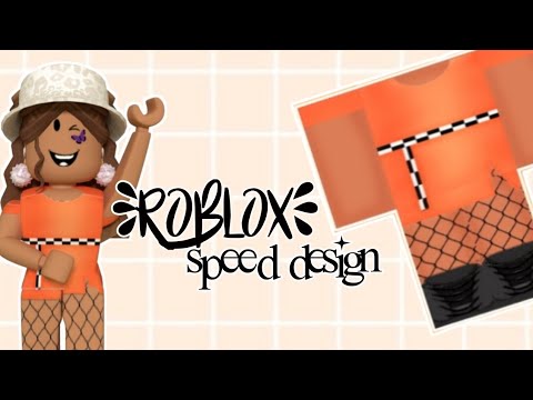 ROBLOX Speed Design- Orange Dress - YouTube