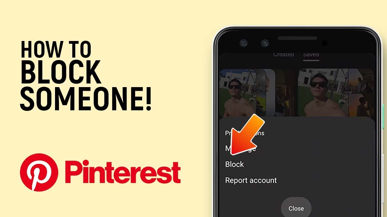 How to Block Someone on Pinterest Mobile APP - YouTube