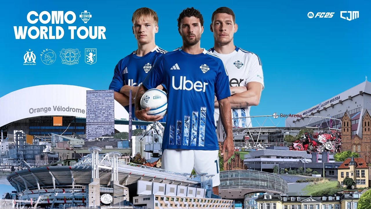 Como World Tour Day 1 | Ajax, Aston Villa, Bayer Leverkusen, Marseille ...