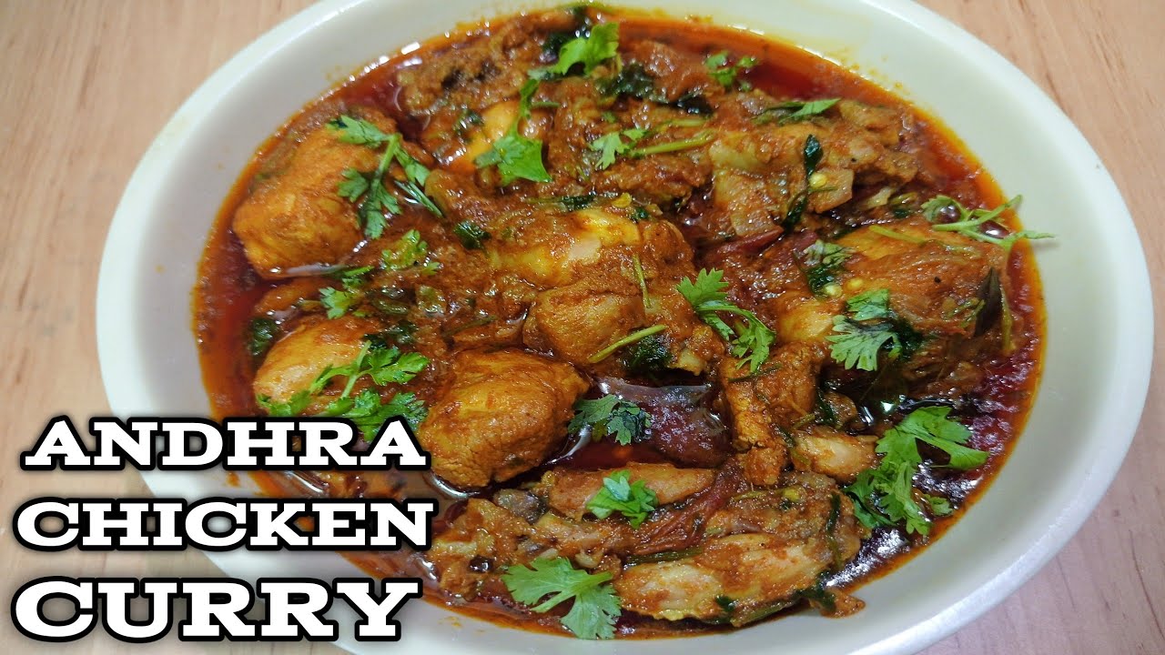 ANDHRA CHICKEN CURRY RECIPE || ANDHRA STYLE CHICKEN MASALA RECIPE ...