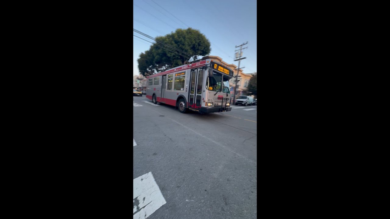 San Francisco, California - 67 Bus - Bernal Heights - Hybrid Electric ...