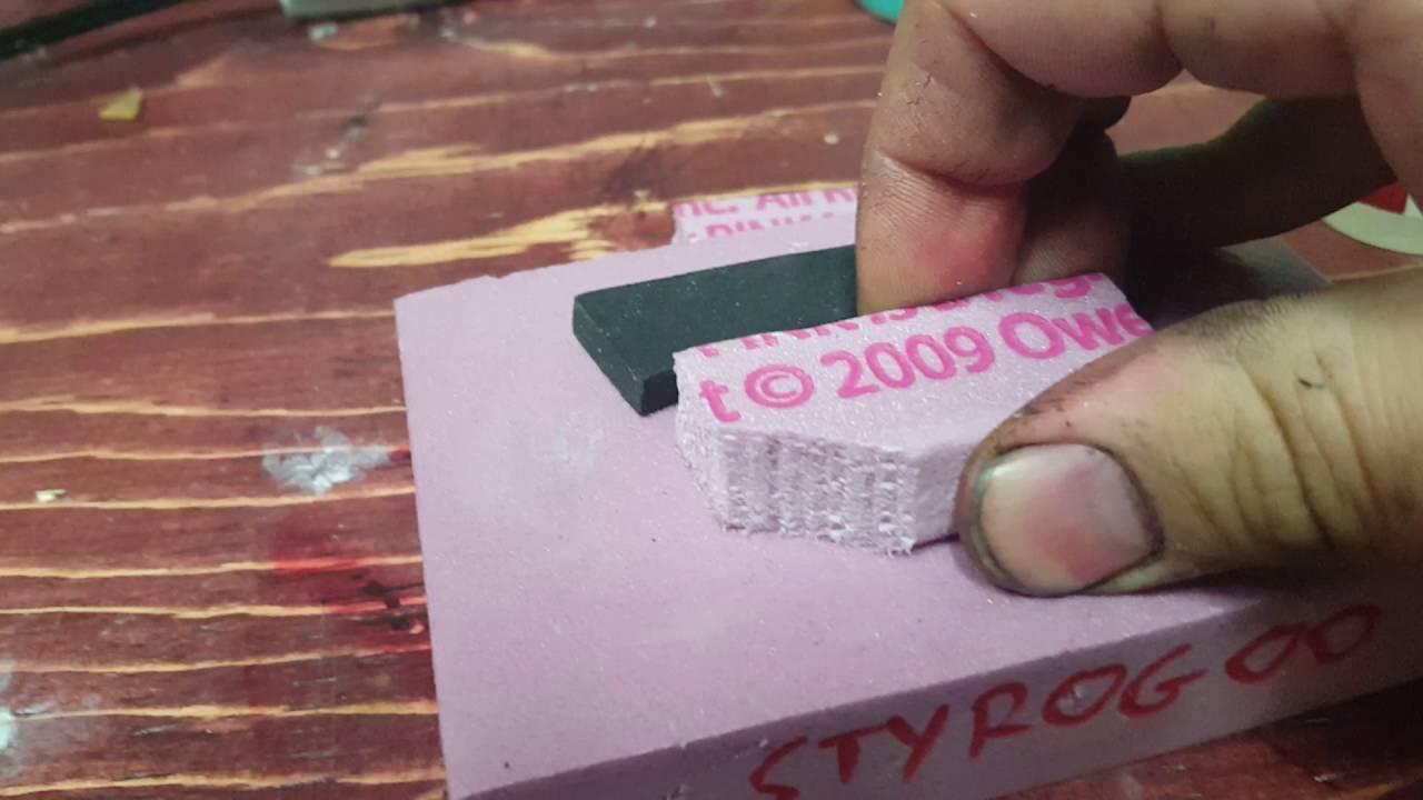STYRO-GOO Adhesion test EVA and Insulation foam - YouTube