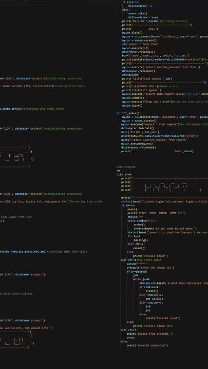 Computer Science with MySQL Investigatory Project Python File | CBSE/NCERT | #boards2024 # ...