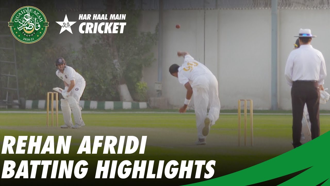 Rehan Afridi Batting Highlights | QeA Trophy 2020-21 | PCB | MC2T - YouTube