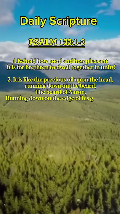 The Power of Unity! Psalm 133:1 🔥 | God’s Blessing in Togetherness # ...