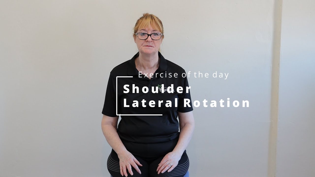 Home Exercise: Shoulder Lateral Rotation - YouTube
