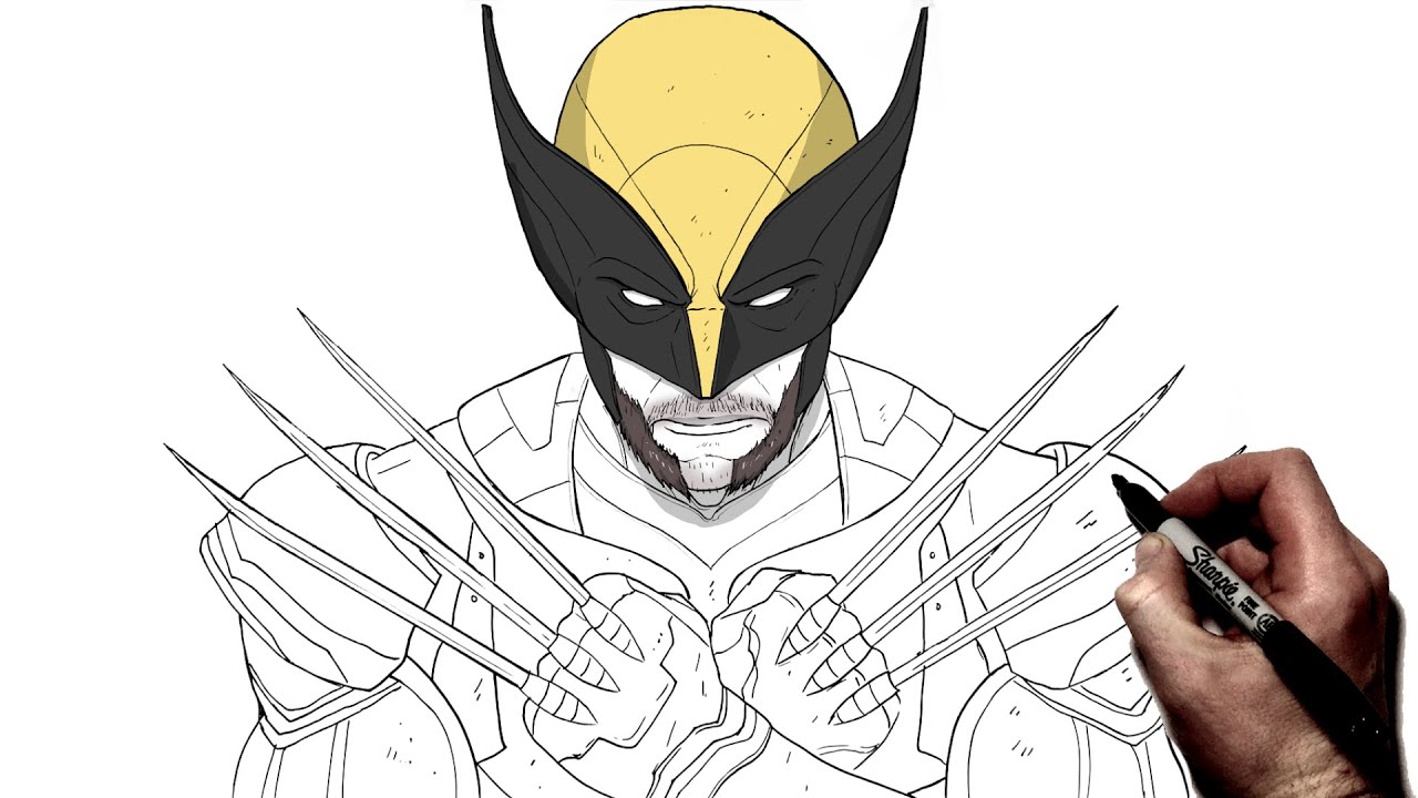 How To Draw Wolverine | Step By Step | Deadpool & Wolverine - YouTube