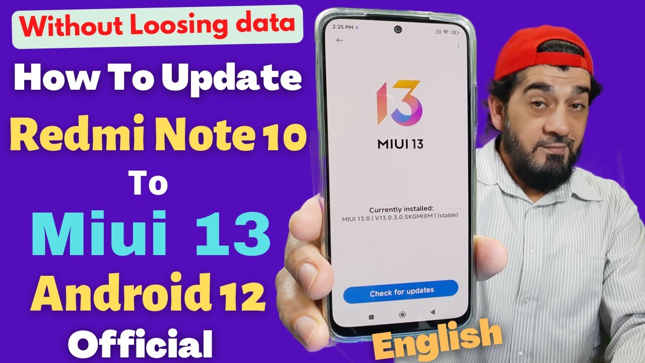 Update Redmi Note 10 To Miui 13 Without Loosing Data English - YouTube