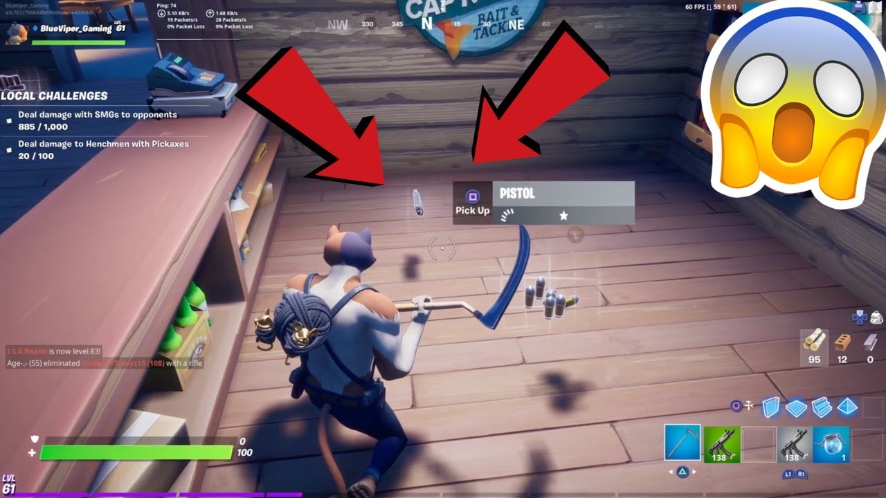 The Video Ends When I Find A Gray Pistol... | Fortnite Battle Royale ...
