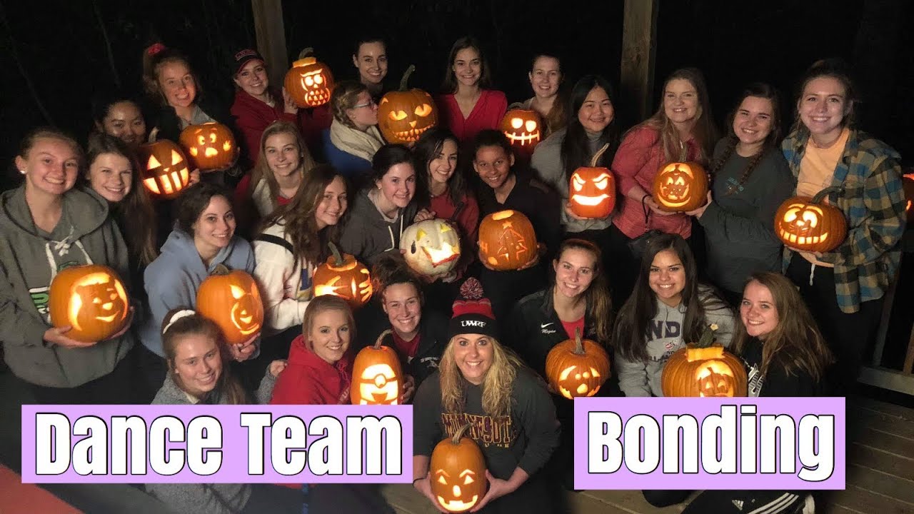 Pumpkin Carving Dance Team Bonding With Theta Chi ★ - YouTube