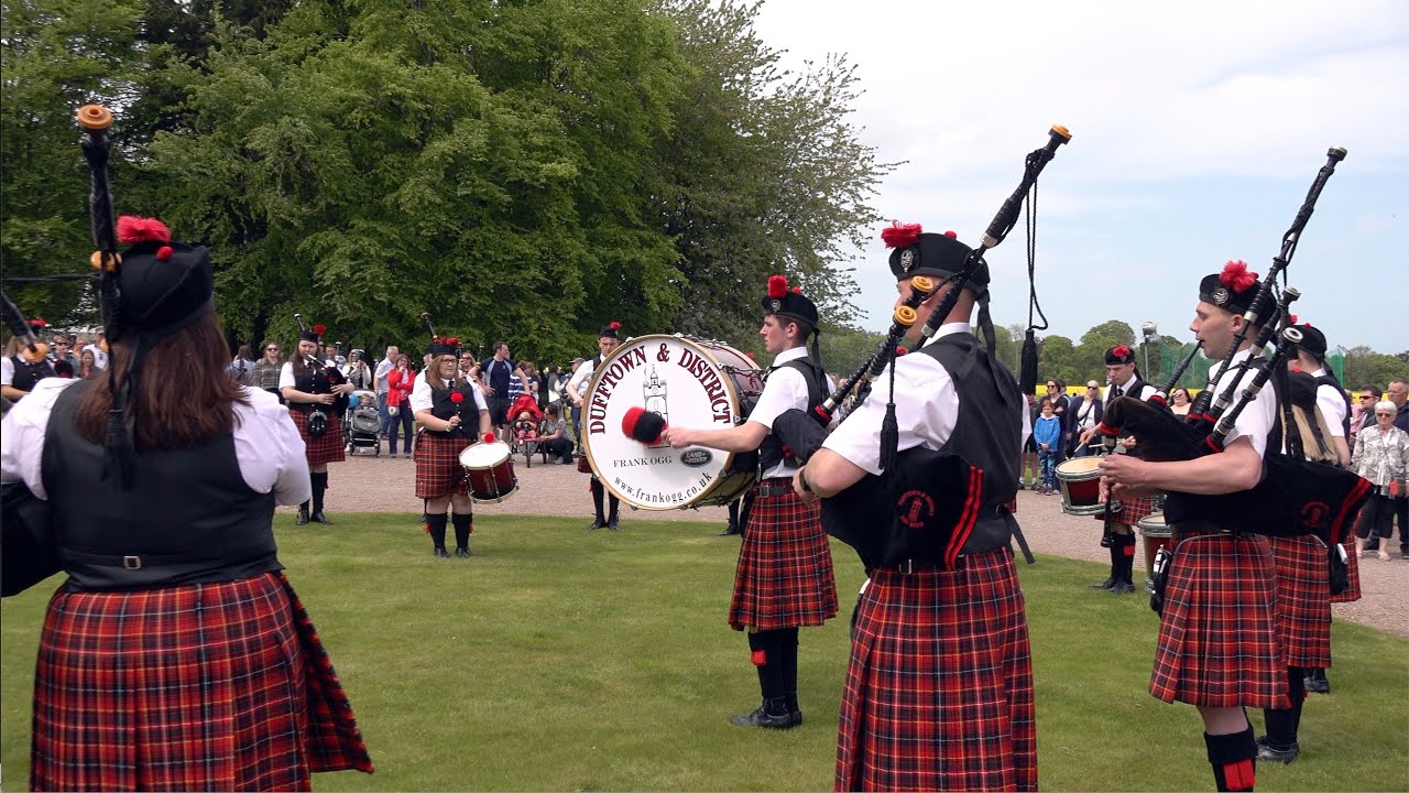 Dufftown & District Pipe Band playing Killiecrankie set during 2022 ...