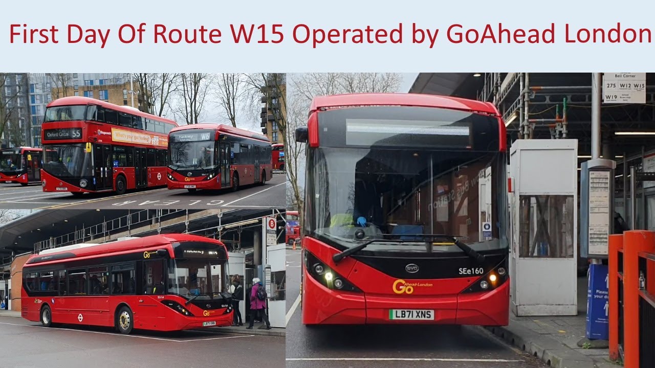 First Day of Route W15 GoAhead Operation With Electric E200 EVs ( New ...