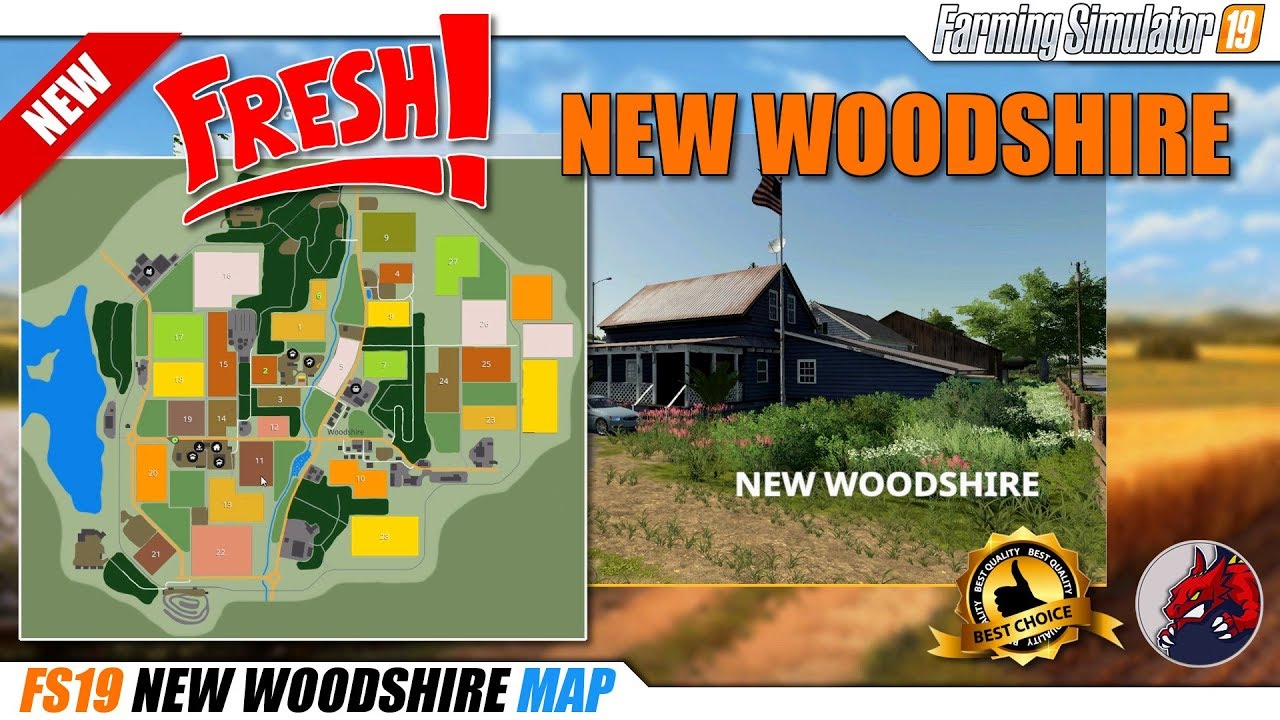 FS19 | New Woodshire MAP - review - YouTube