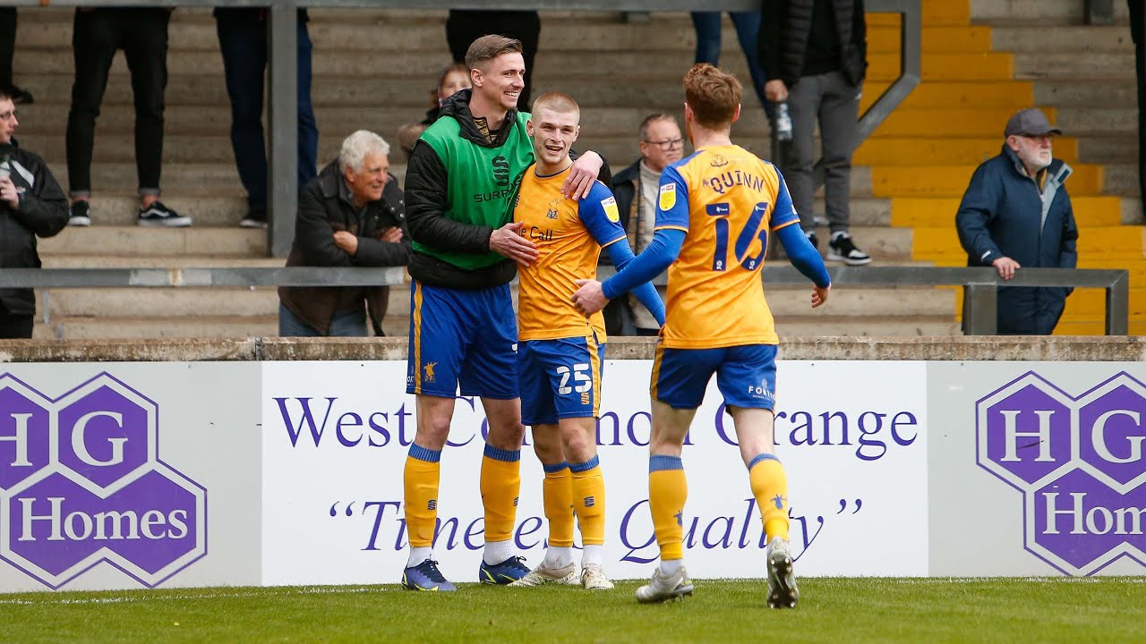 Ryan Stirk scores the third goal at Scunthorpe - YouTube